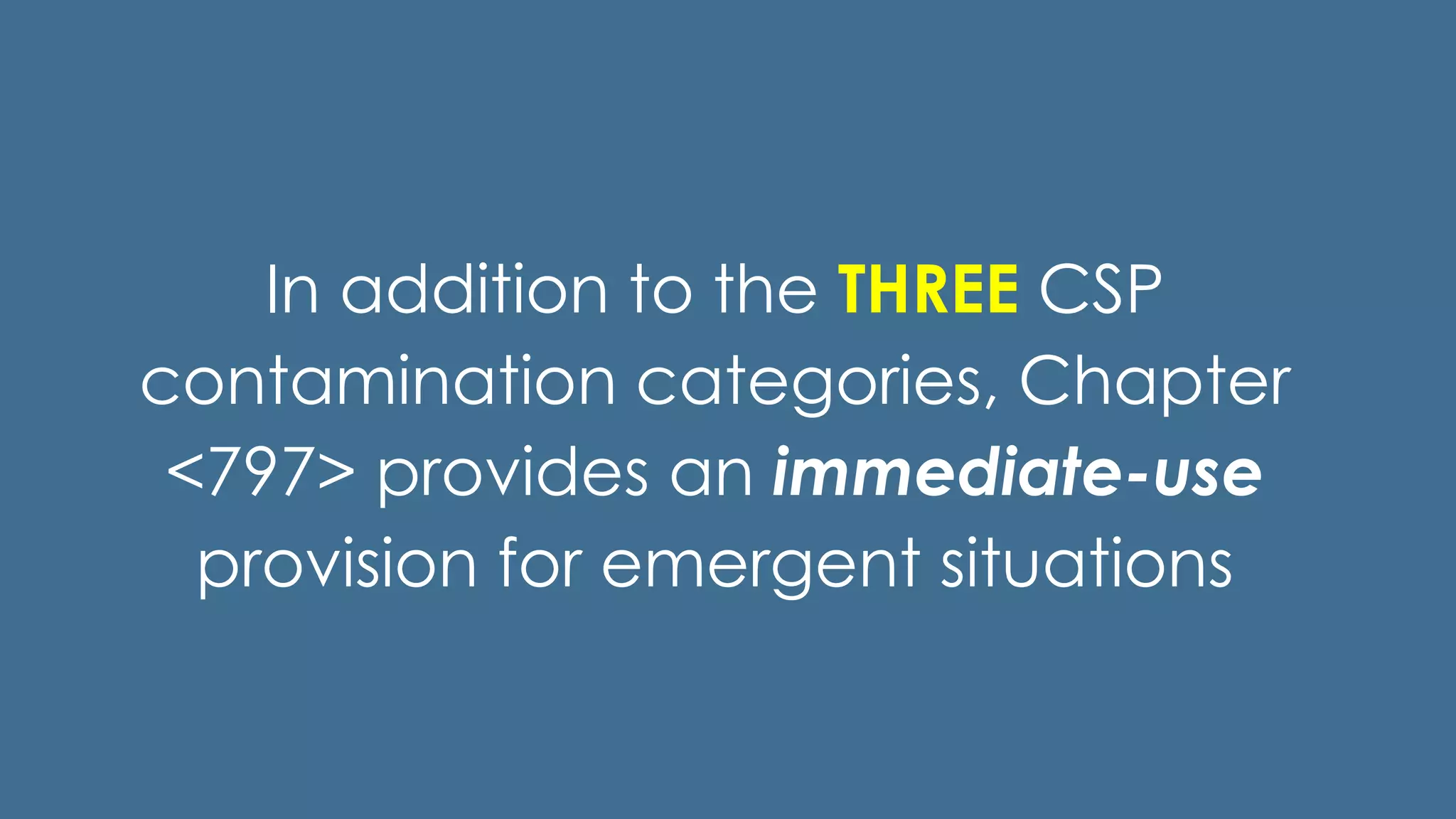 USP 797 CSP Risk Categories | PPTX