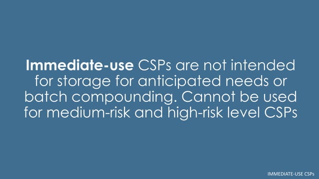 USP 797 CSP Risk Categories | PPTX | Home Appliances | Home & Garden