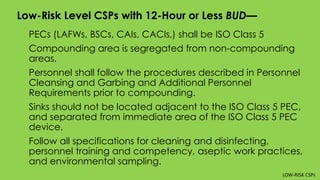 USP 797 CSP Risk Categories | PPTX