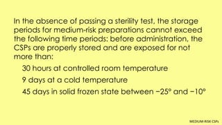 USP 797 CSP Risk Categories | PPTX