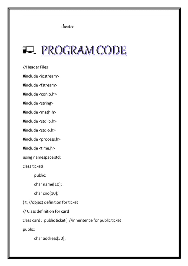 computer science project on movie booking system | DOCX | Programming Languages | Computing