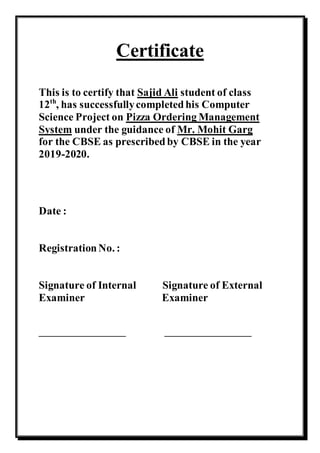 Computer Science Project on Management System | DOCX | Programming ...