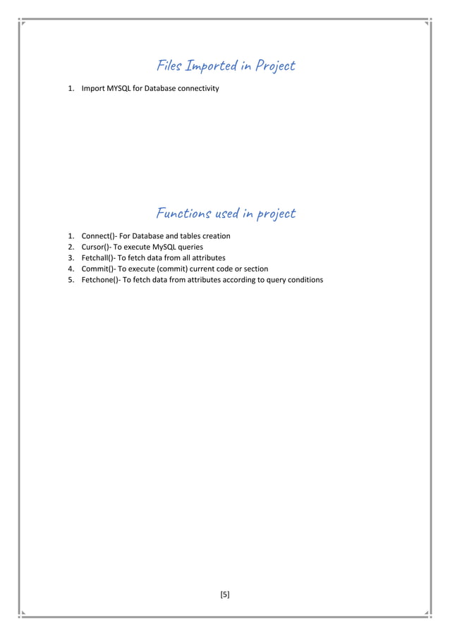 Employee Management (CS Project for 12th CBSE) | PDF