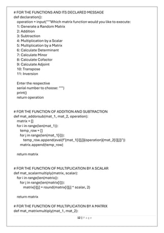 Computer Science CS Project Matrix CBSE Class 12th XII .pdf