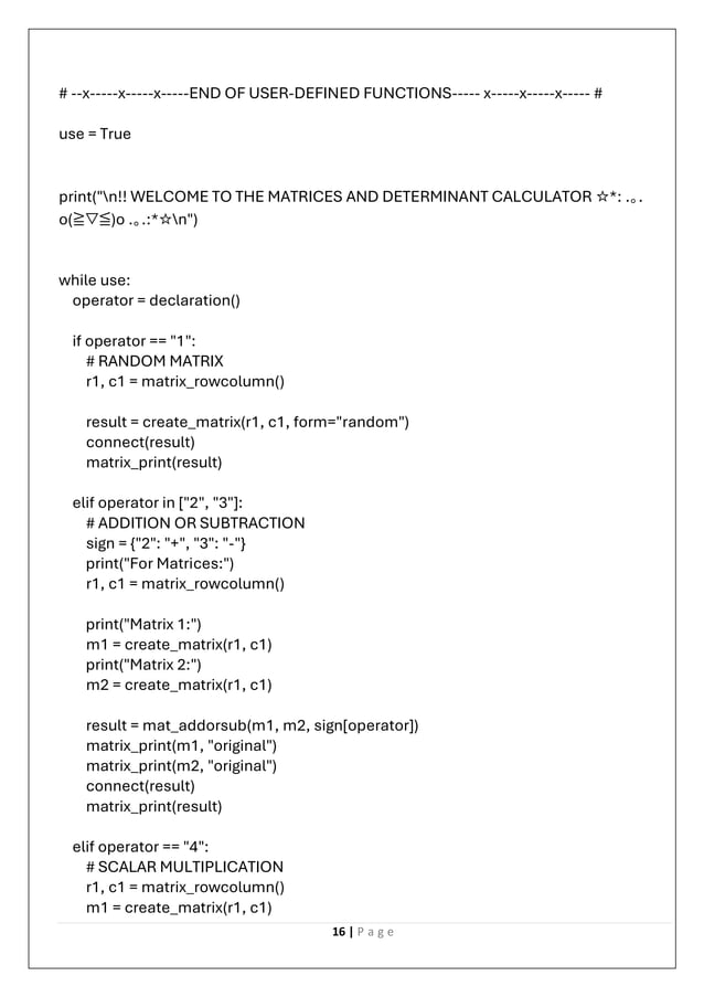 Computer Science CS Project Matrix CBSE Class 12th XII .pdf