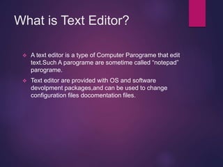 Text editor softwares cs ppt | PPTX | Desktop Publishing | Computer ...