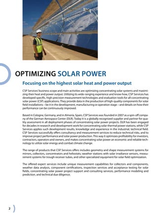 CSP Services Optimizing Solar Power-1510 | PDF