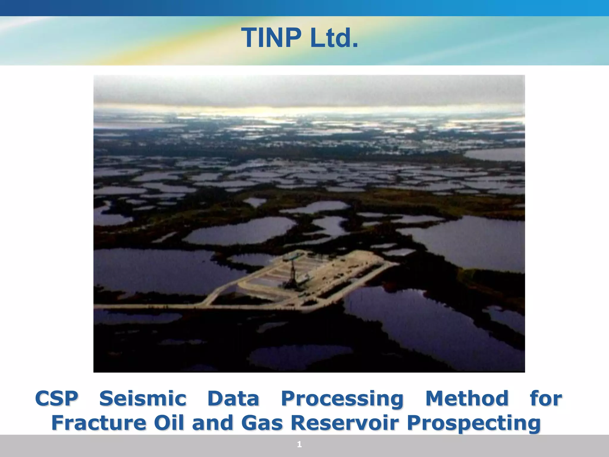 Csp Seismic Data Processing Method For Fracture Oil And Gas Reservoir