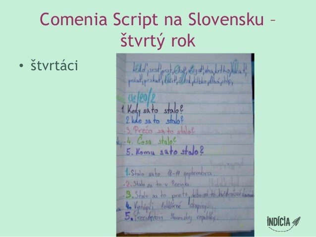 Skúsenosti s písmom Comenia Script počas 4 rokov