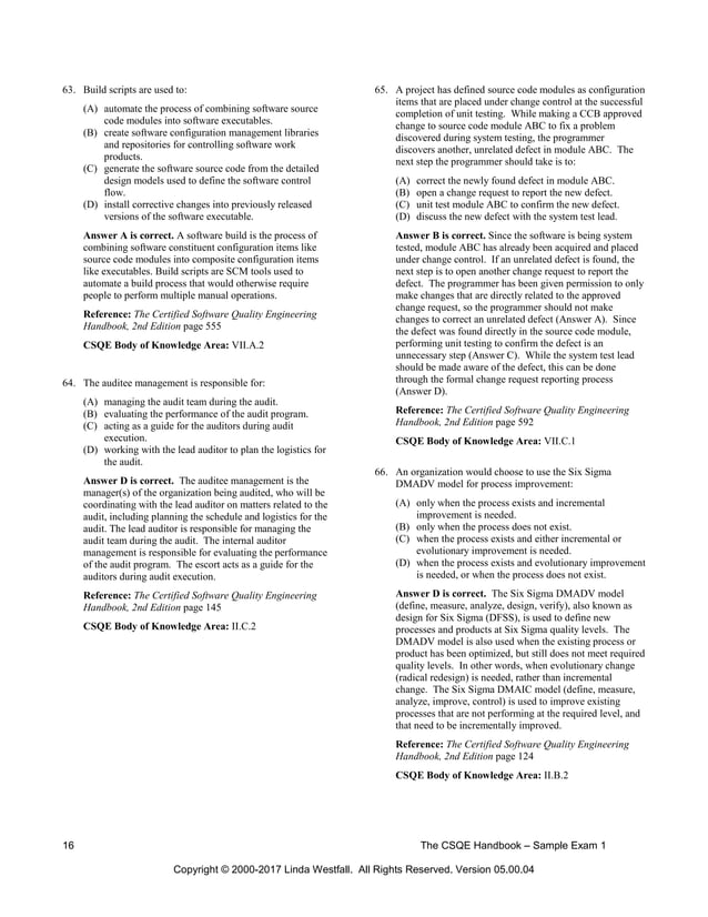Csqe sample exam 1 solutions 05.00.04