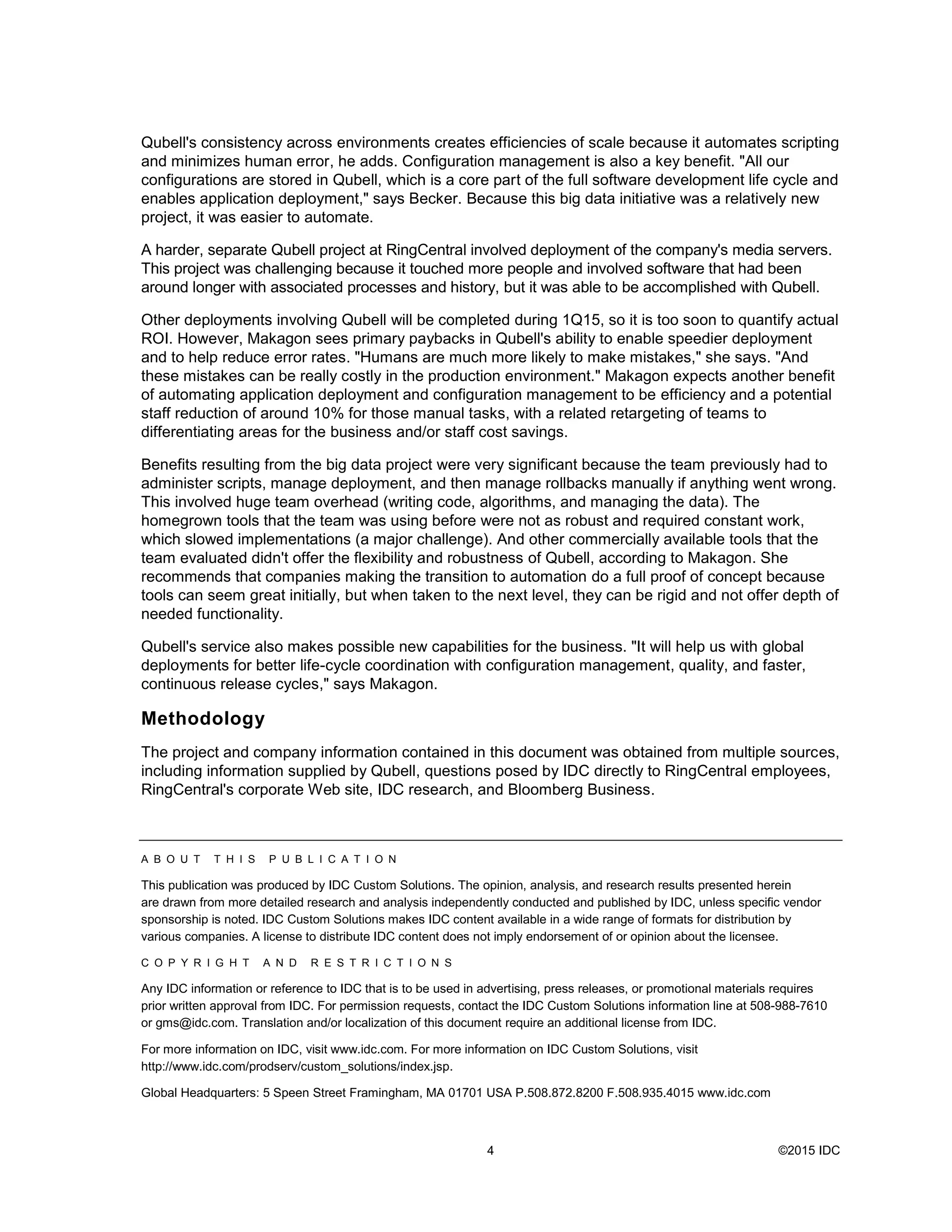 Adaptive Self-Service Cloud Option Helps RingCentral Optimize Big Data ...