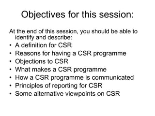 Corporate Social Responsibility | PPT | Business | Business and Finance