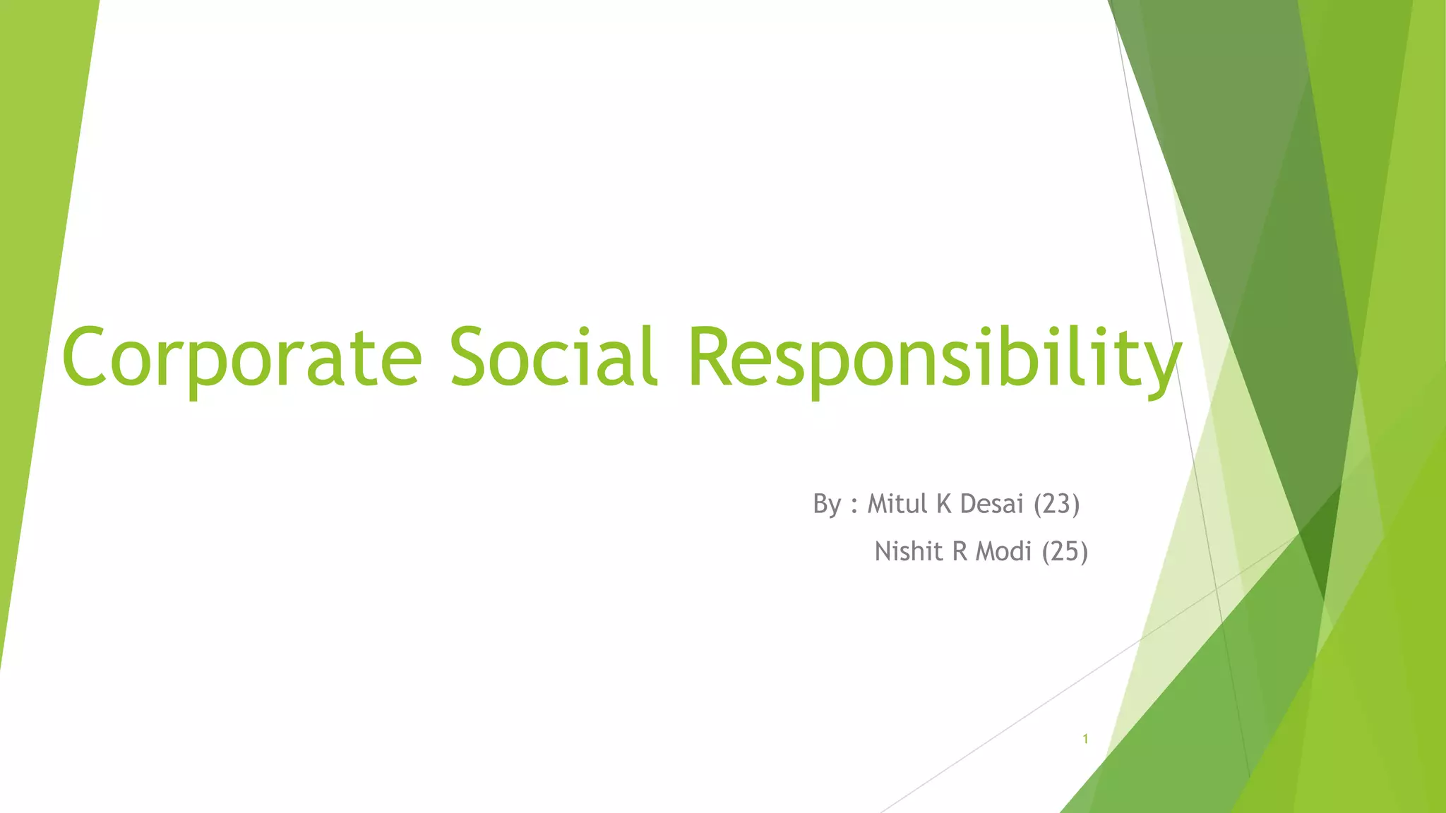 Corporate Social Responsibility | PPT