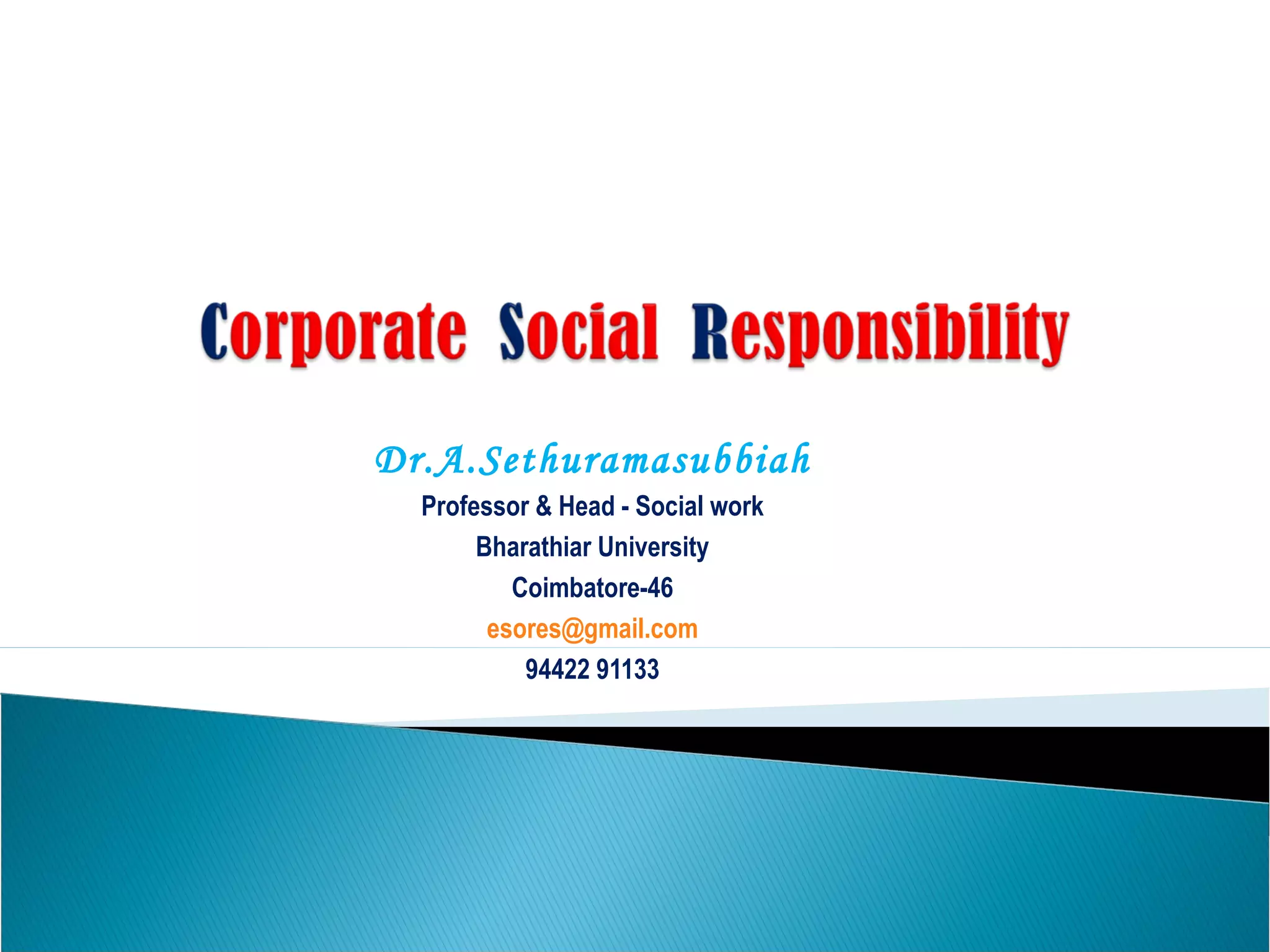 Corporate Social Responsibility | PPT