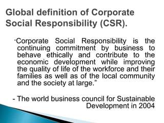 Corporate Social Responsibility | PPTX