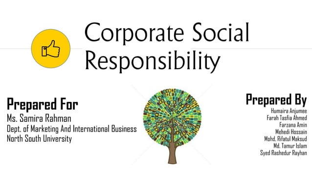 Corporate Social Responsibility - Importance and its Practice | INB480 SMI