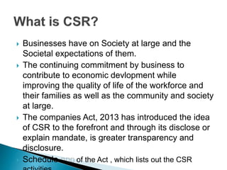 Csr | PPTX | Business | Business and Finance