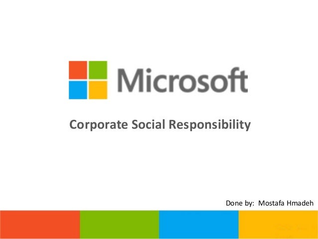 Microsoft CSR program