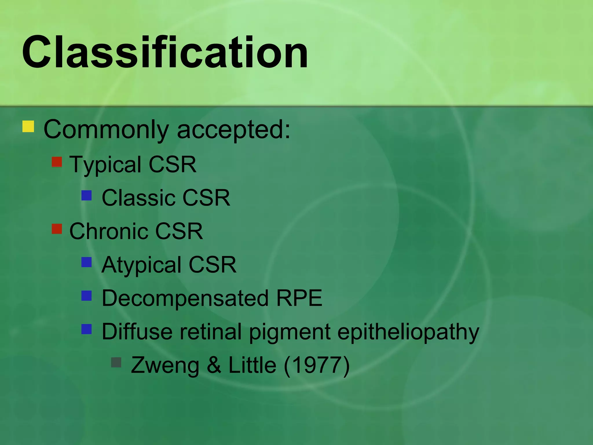 Central Serous Retinopathy | PPT