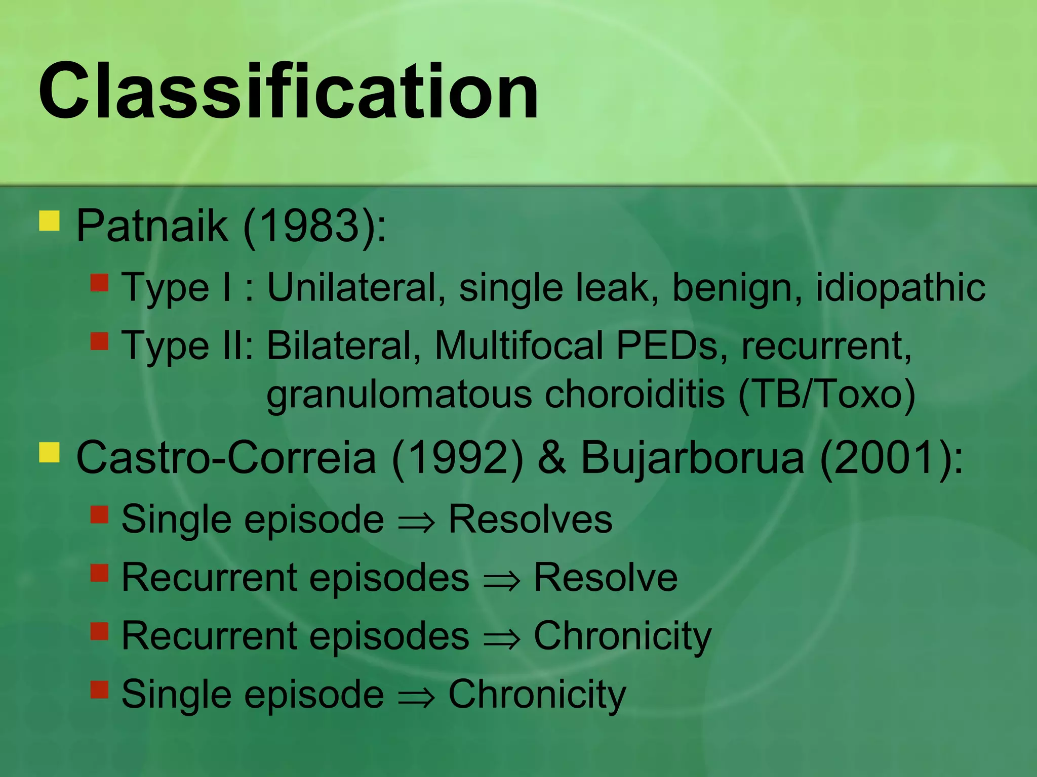 Central Serous Retinopathy | PPT