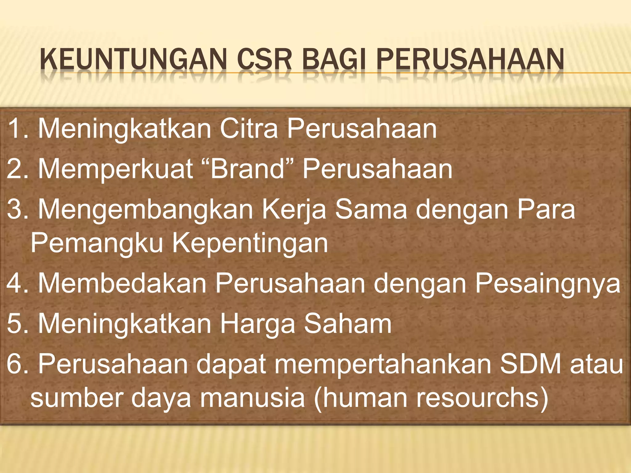 Csr (Corporate Social Responbility) | PPT