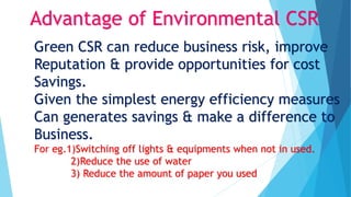 Corporate Social Responsibility (CSR) | PPT
