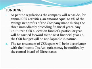 CORPORATE SOCIAL RESPONSIBILITY | PPT