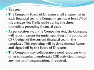 CORPORATE SOCIAL RESPONSIBILITY | PPT