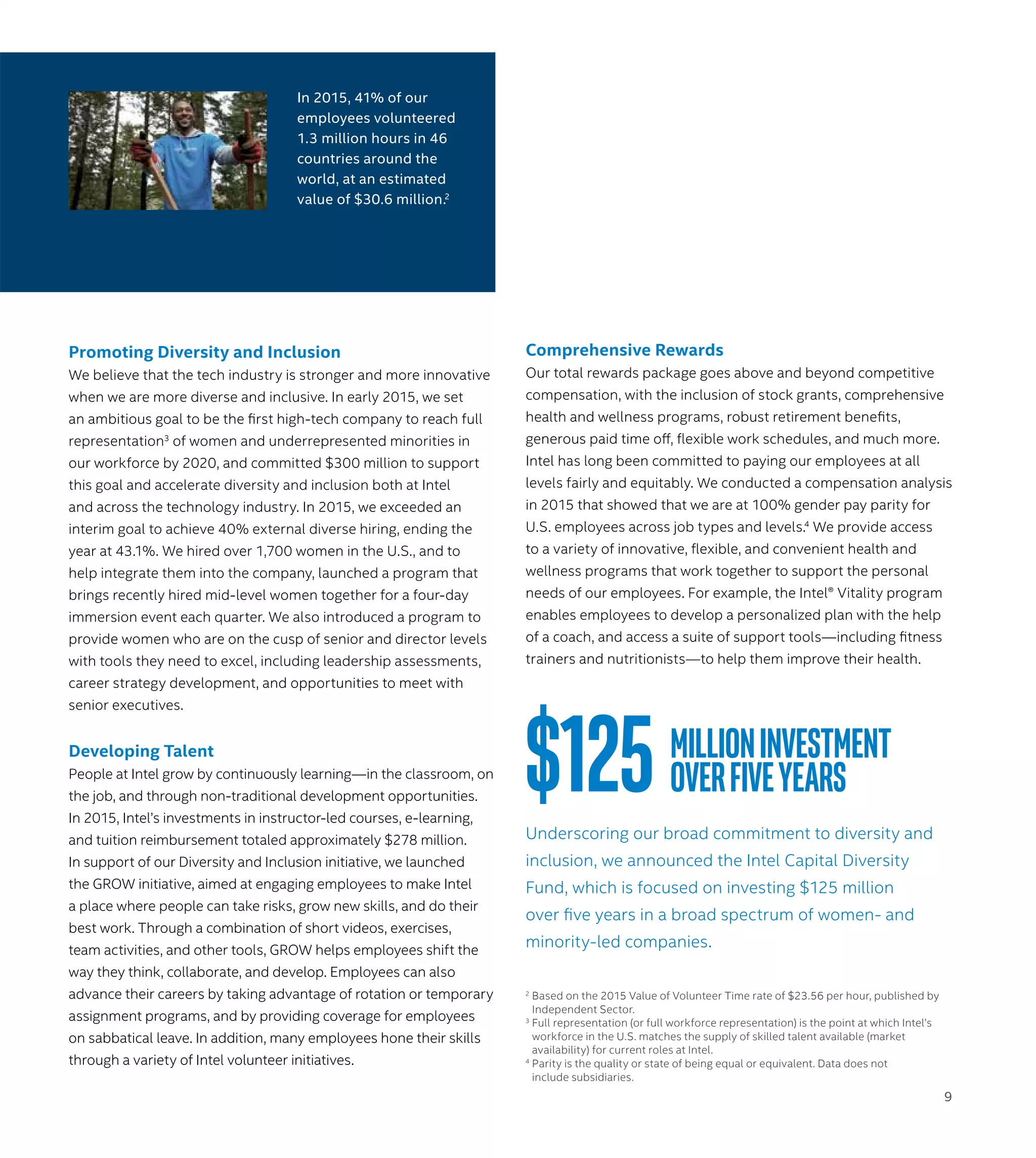 Intel CSR 2015 executive-summary | PDF