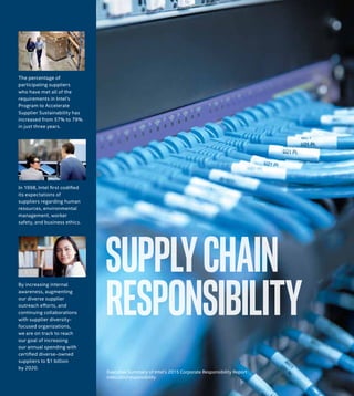 Intel CSR 2015 executive-summary | PDF