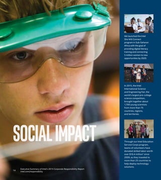 Intel CSR 2015 executive-summary | PDF