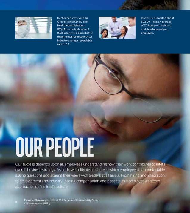 Intel CSR 2015 executive-summary | PDF