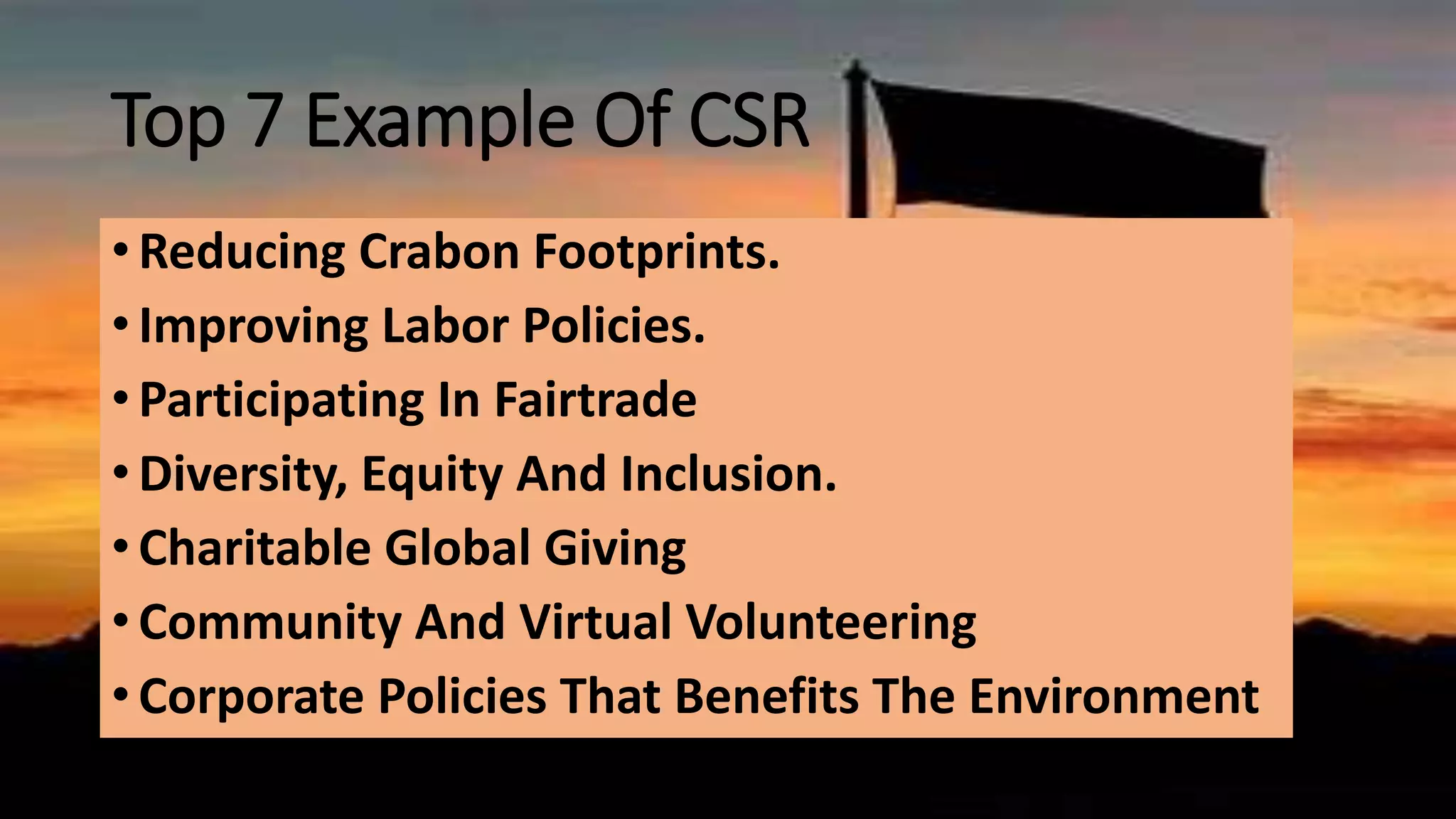 What is the CSR | Types of CSR | benefit's of CSR | History of CSR | PPT