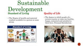 CSR.pptx standard of living vs quality of life | PPTX