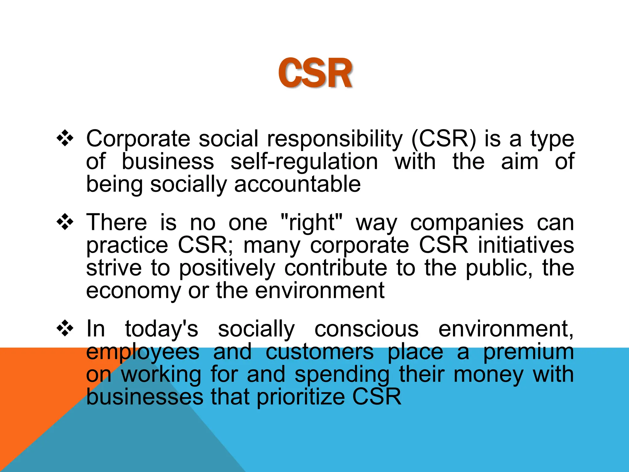 Corporate Practice: Corporate Social Responsibility | PPTX
