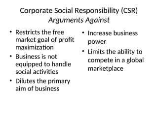 corporate social responsibility - business ethics | PPT