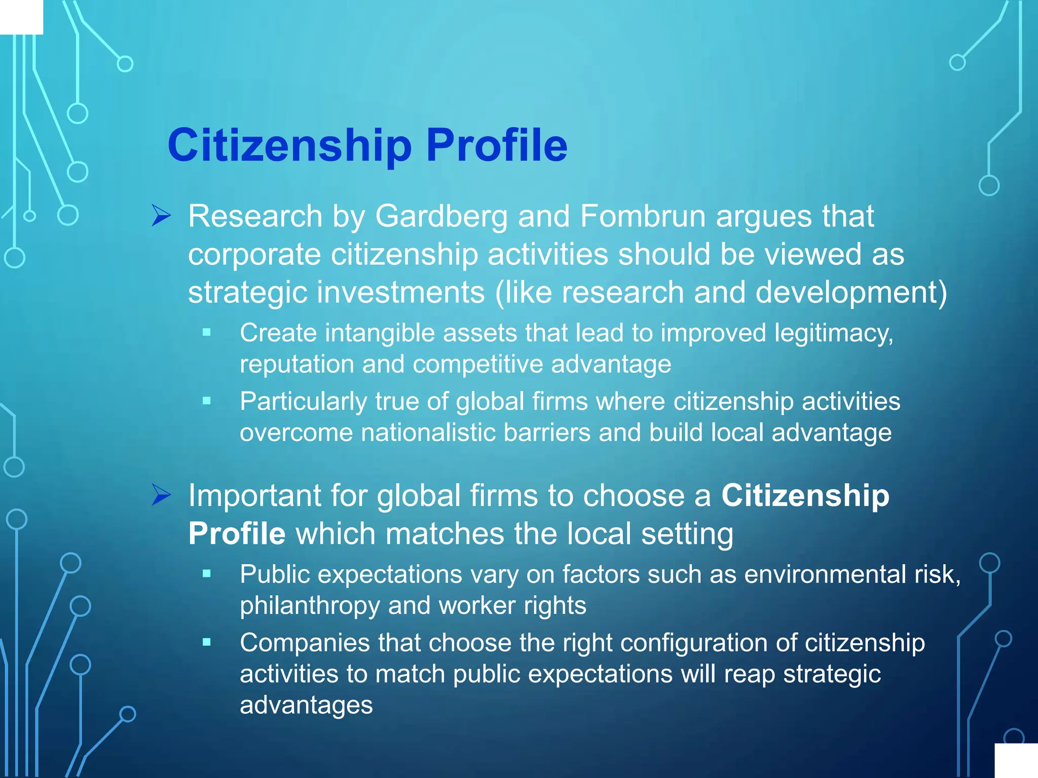 CSR - Chapter 4 - Global Corporate Citizenship.pptx
