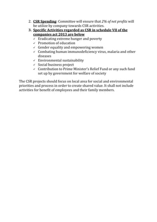 Csr corporate social responsibilty | PDF