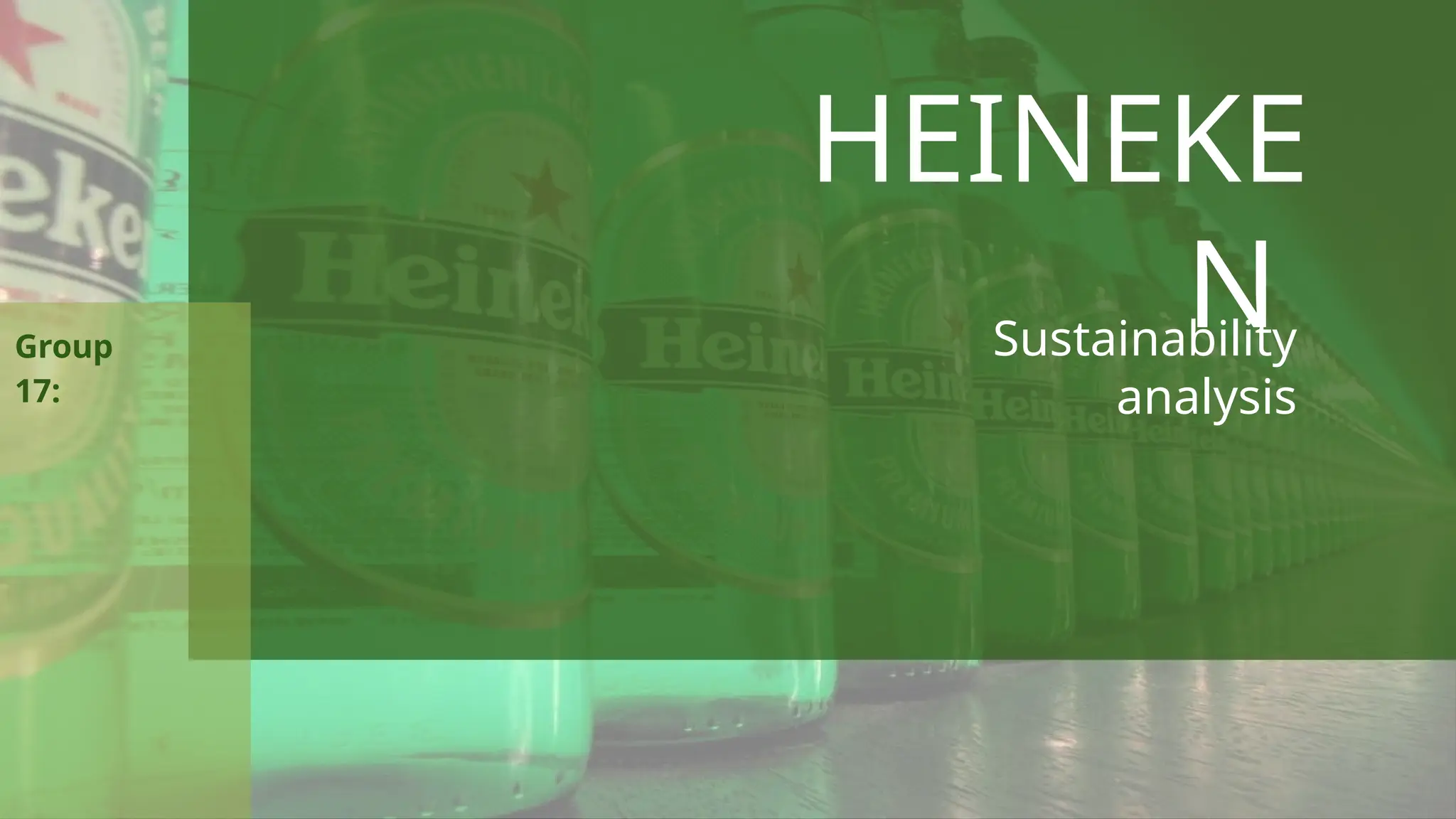 Heineken - Sustainability report analysis | PPTX