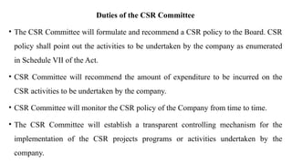 corporate social responsibility notes for b.com | Government Support ...