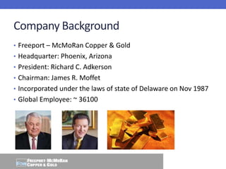 Corporate society responsibility freeport presentation | PPTX