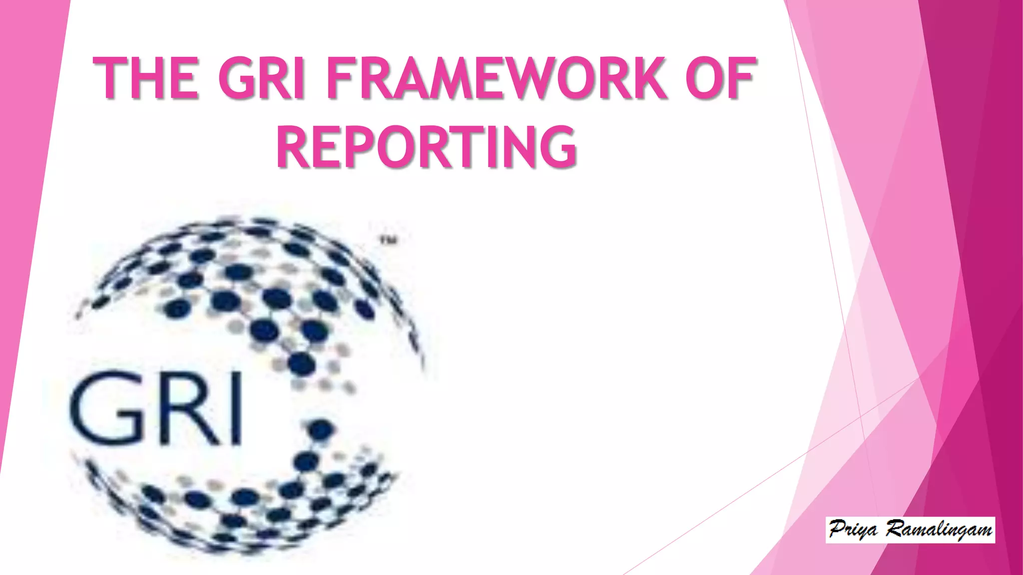 Csr gri framework | PPTX