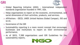 Csr gri framework | PPTX