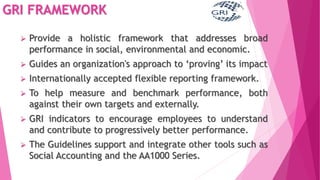 Csr gri framework | PPTX