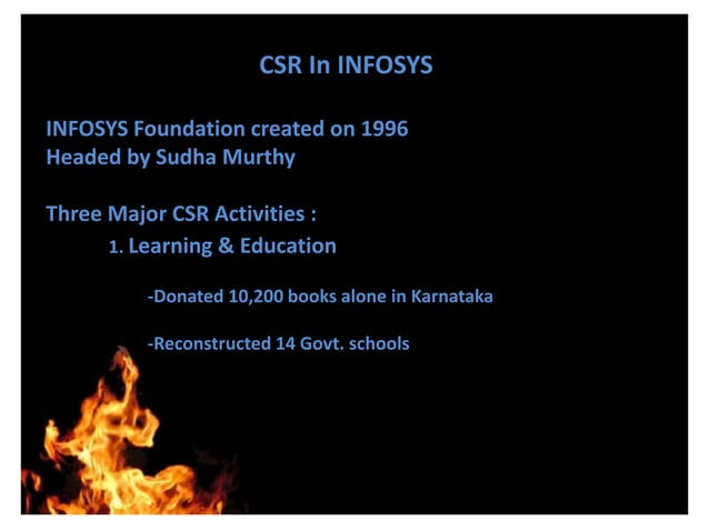 CSR of Infosys | PPTX