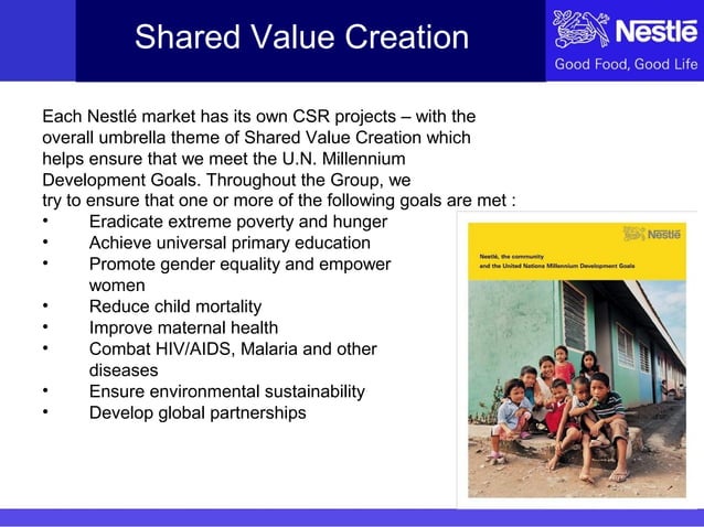 Csr nestle | PPT | Agriculture | Industries