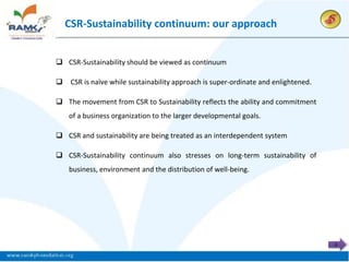 Csr sustainability | PPTX