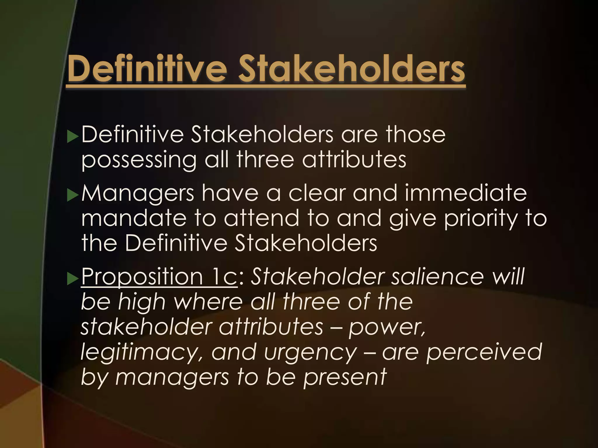 Csr theories & stakeholders | PPTX
