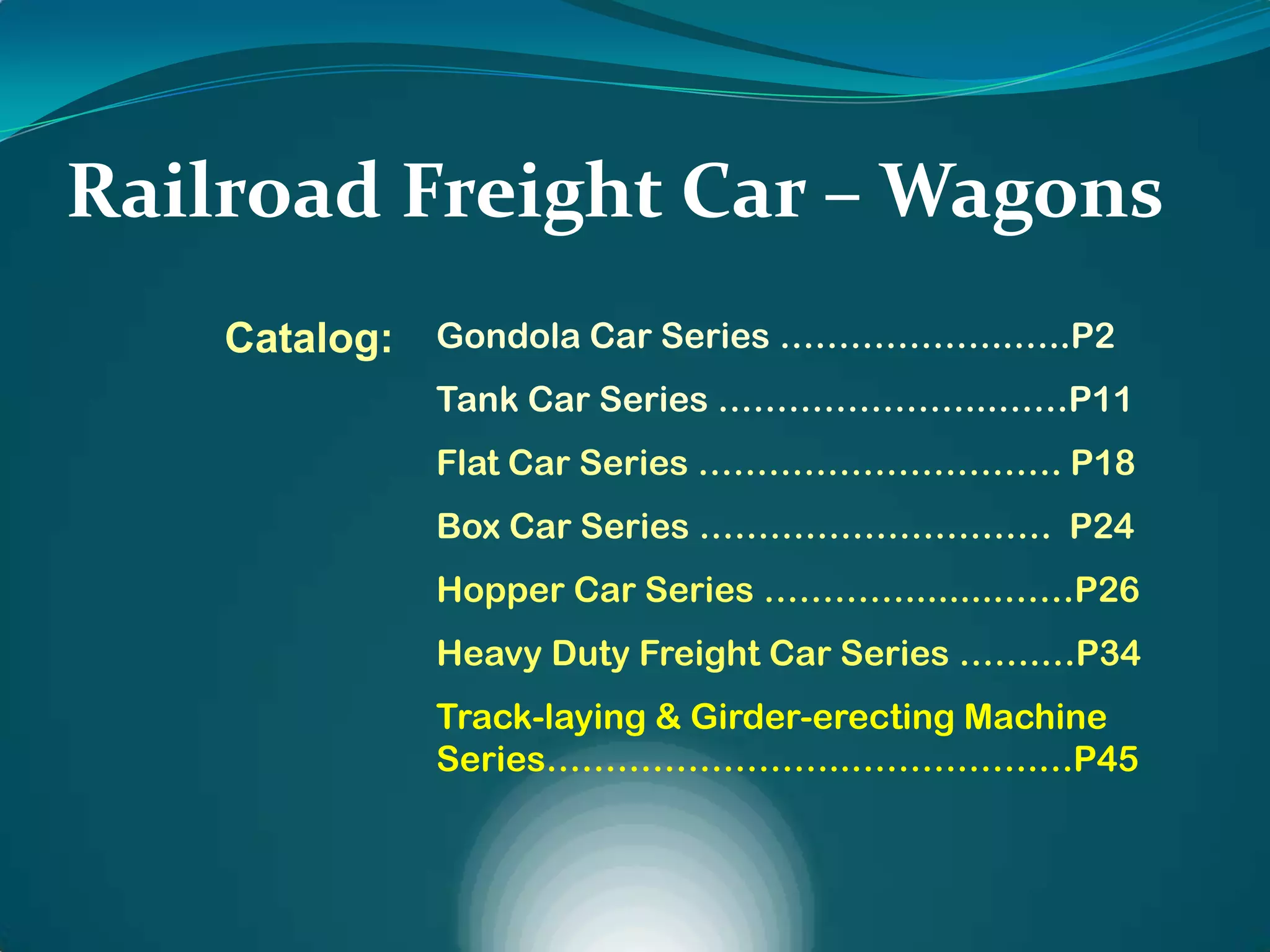 Railroad & Freight Car - Wagon | PPTX