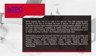 CSR Activities of Indian Corporates – FY 2021-2022 | PPTX | Business ...